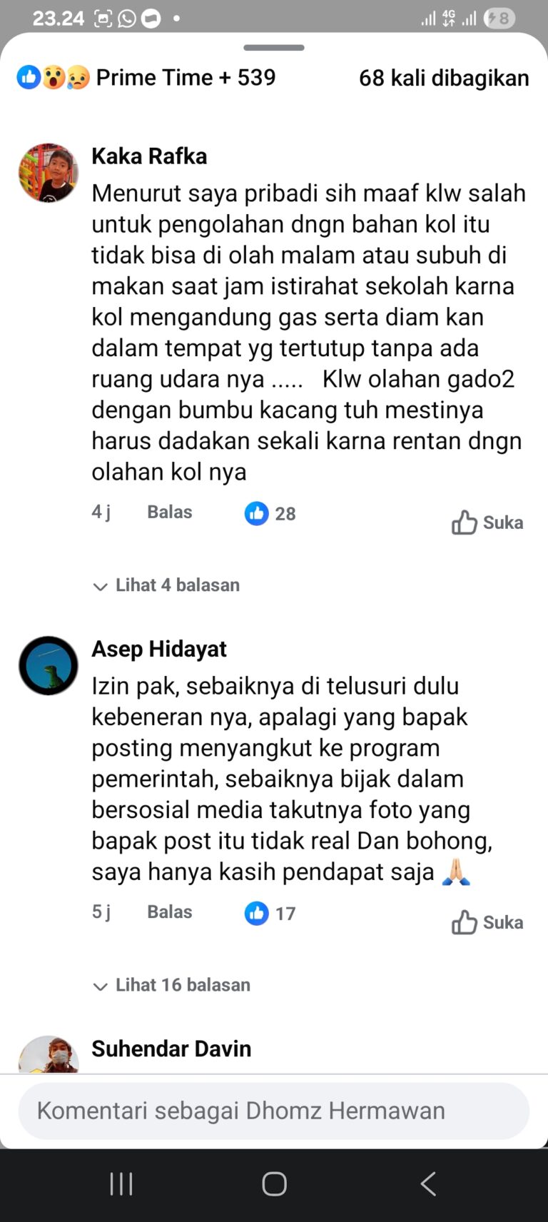 Awas Hoak! Viral Postingan Menu MBG Gunakan Kalimat : "Coba Perhatikan ...